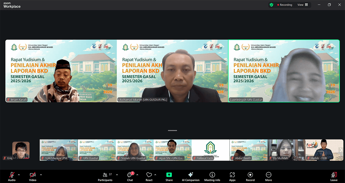 LPM UIN Gus Dur Gelar Rapat Yudisium BKD Semester Gasal 2025/2026 ...